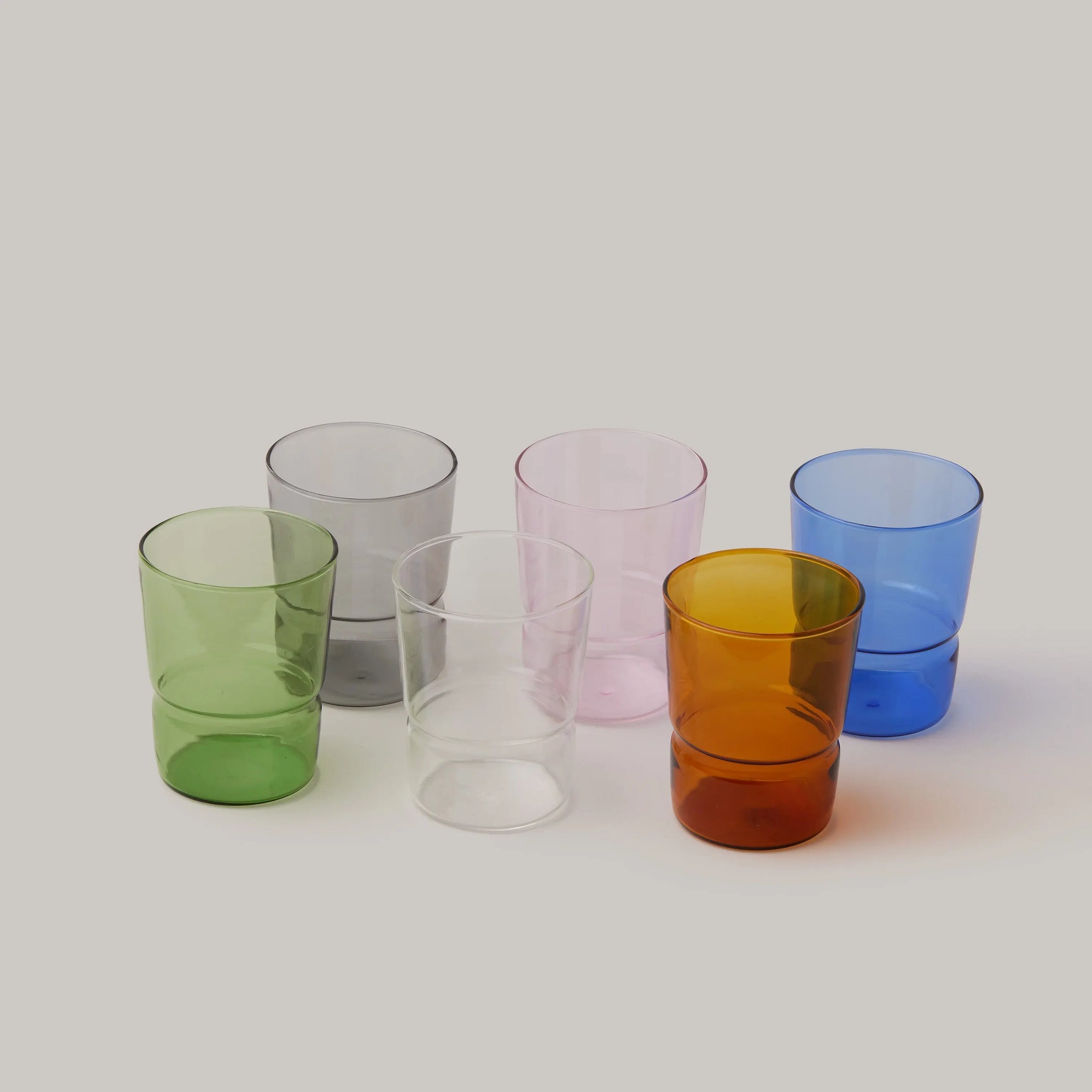 Tap Color Glasses - Pink & Tan